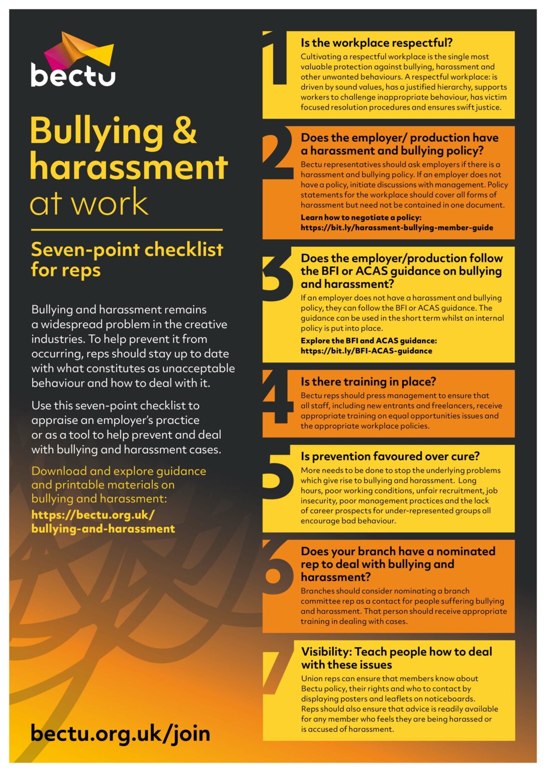 Bullying and Harassment | Bectu