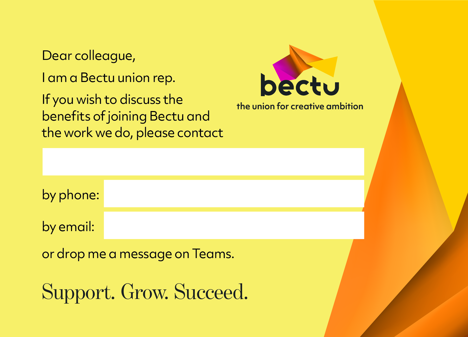 Ambition: branding for a 21st century union | Prospect