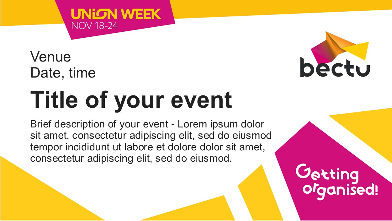 Union Week resources | Bectu